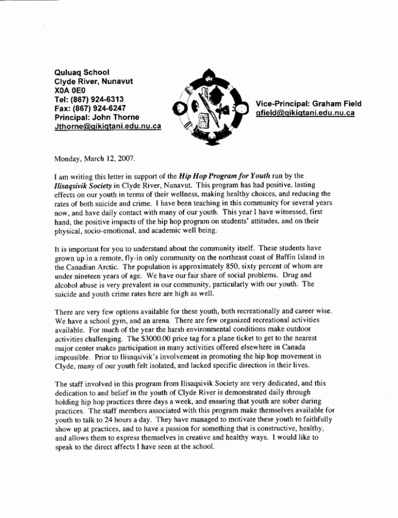 Letters of Reference – BluePrintForLife.ca