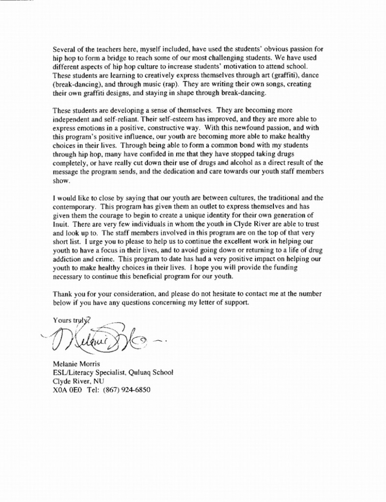 Letters of Reference – BluePrintForLife.ca